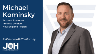 JOH Welcomes Michael Kominsky - Account Executive, Produce, New England ...